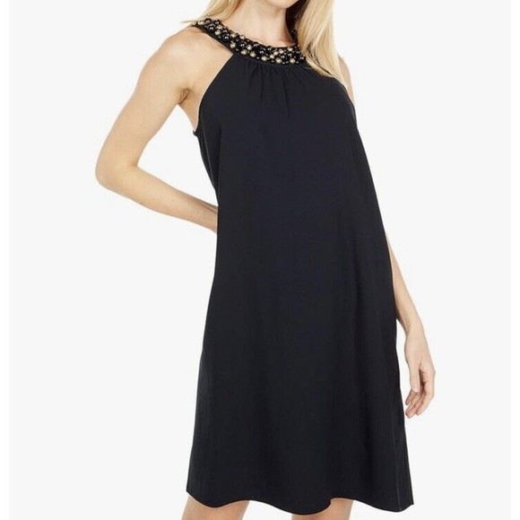 Lilly Pulitzer | Dresses | Lilly Pulitzer Shawn Dress Onyx Black Beaded ...